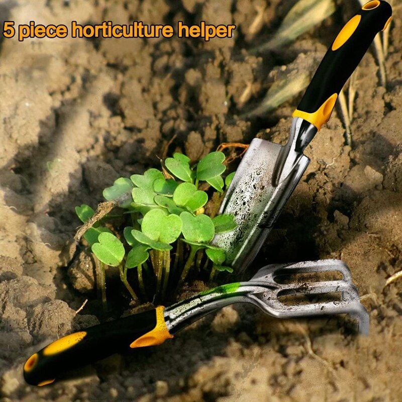 5 Piece Garden Tools Set, Indoor And Outdoor Hand ... – Grandado