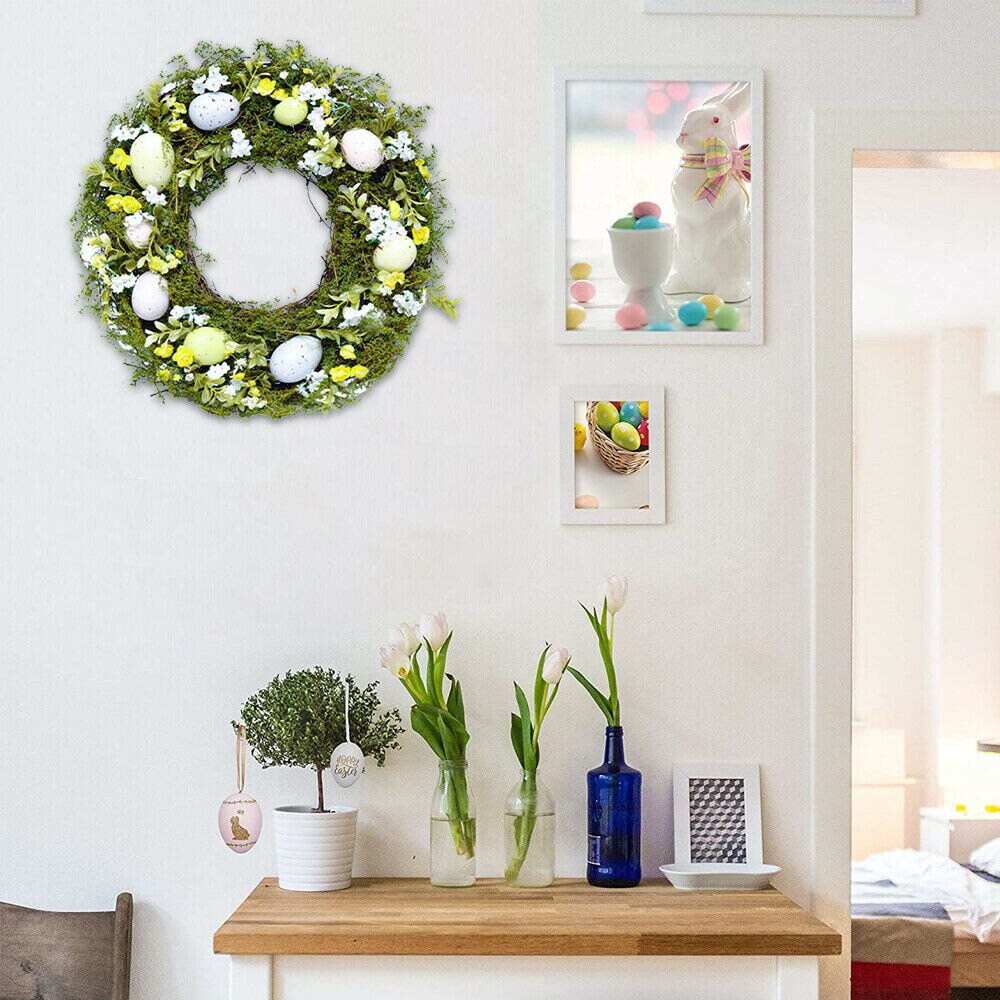 Easter Wreath Spring Summer Wreath With Colorful E... – Grandado