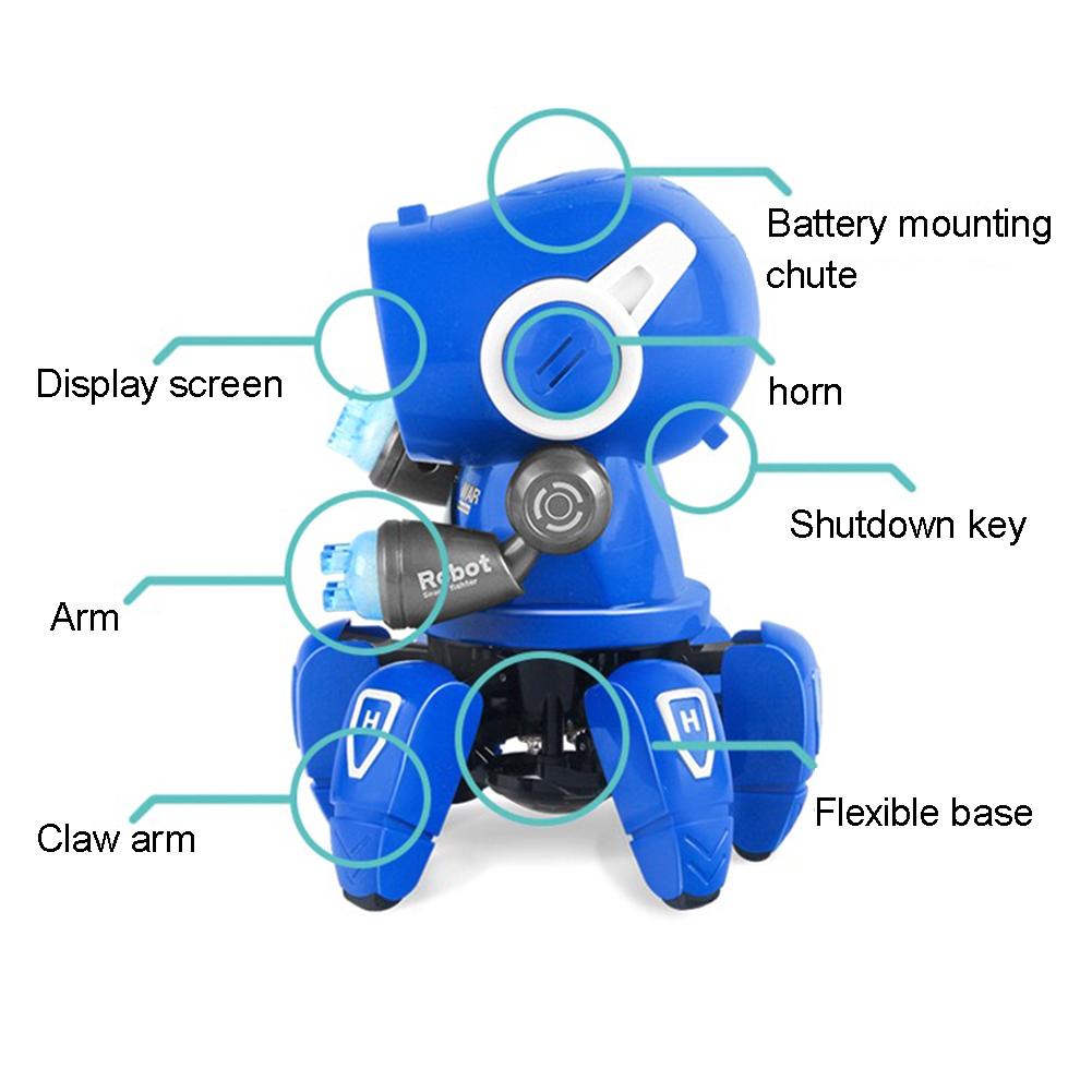 Cute 6-Claws Colorful LED Light Music Dancing Mini... – Vicedeal