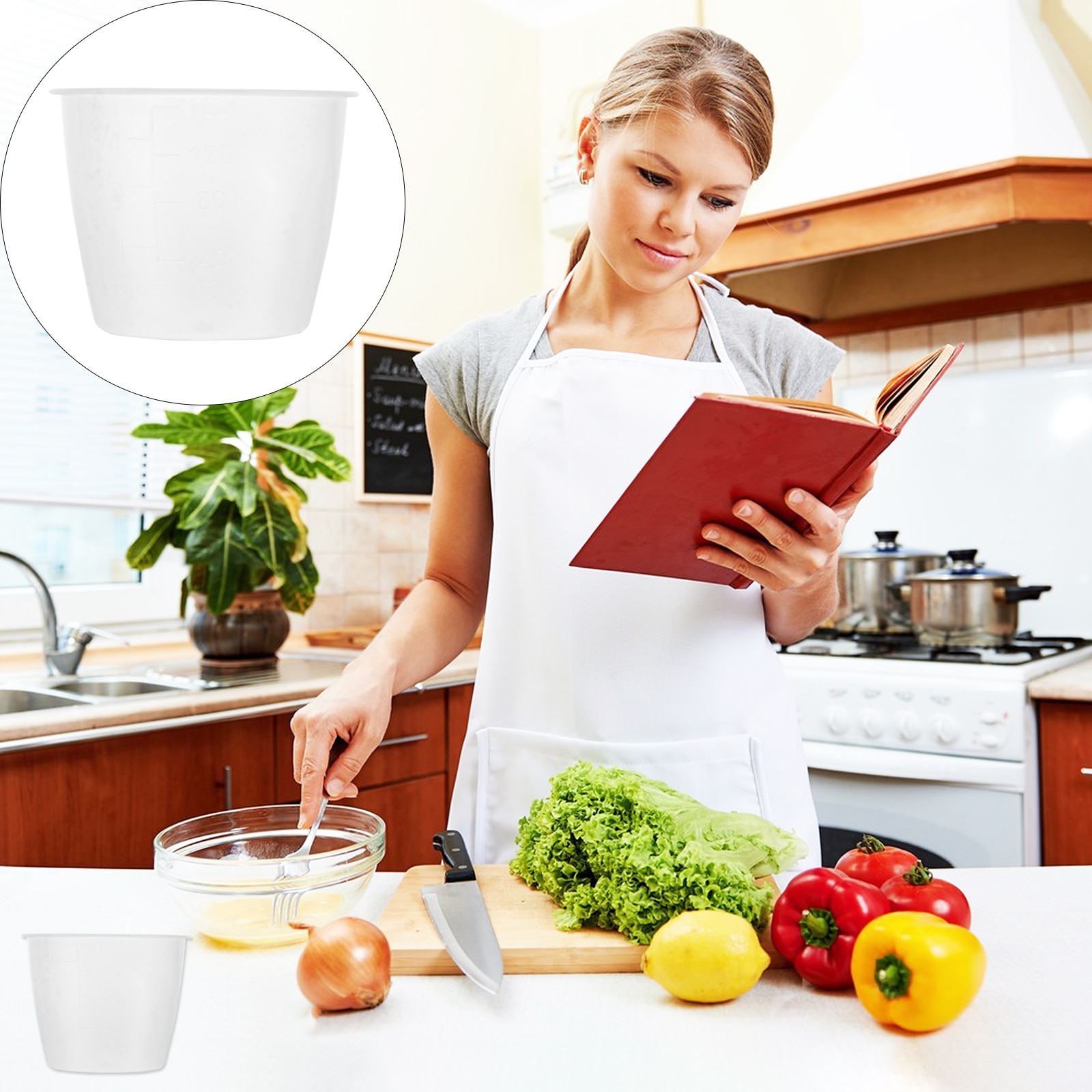 10 Pcs Food Grade Plastic Rice Measuring Cup Rice ... – Vicedeal