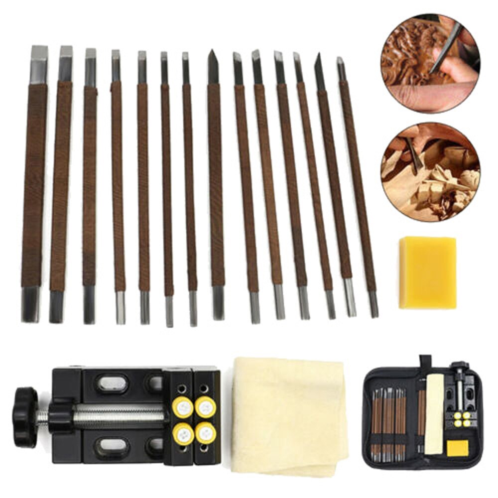 18pcs Wood Stone Carving Hand Chisel Woodworking L... – Vicedeal