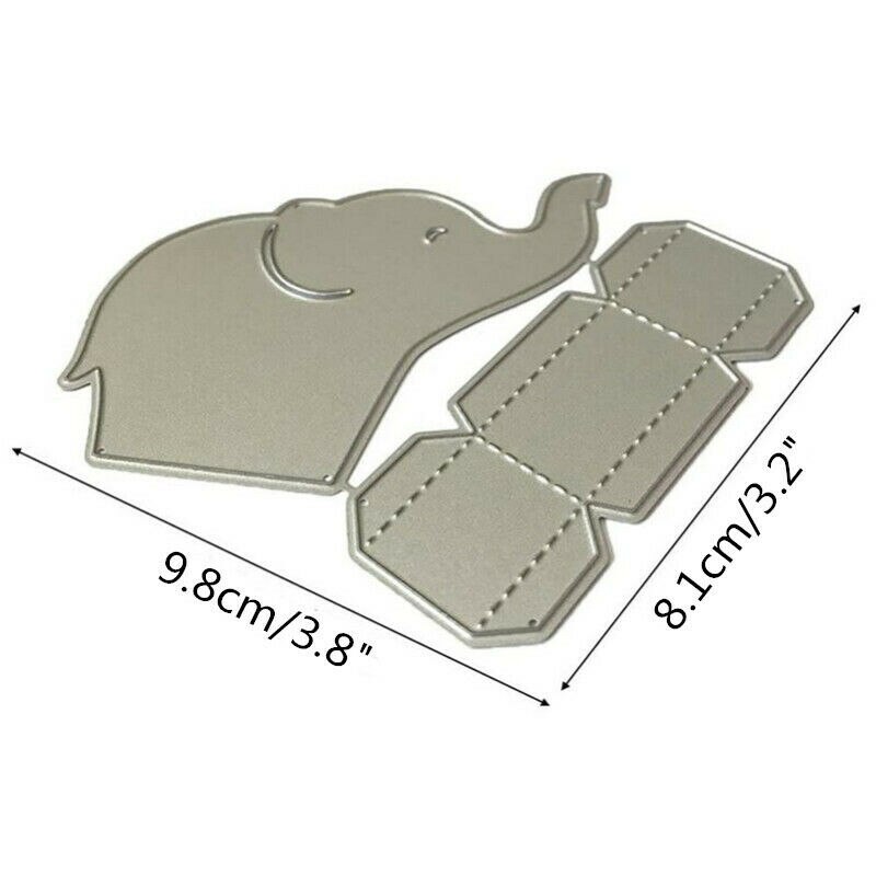 Elephant Box Metal Embossing Die Cute Elephant Ani... – Vicedeal