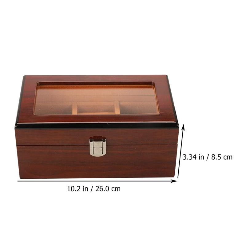 Watch Storage Box 3 Slots Watch Display Box Jewelr... – Grandado