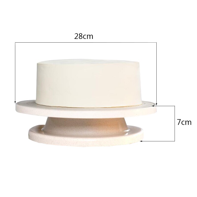 Cake Turntable Rotating Plastic Cake Stand with 3P... – Grandado
