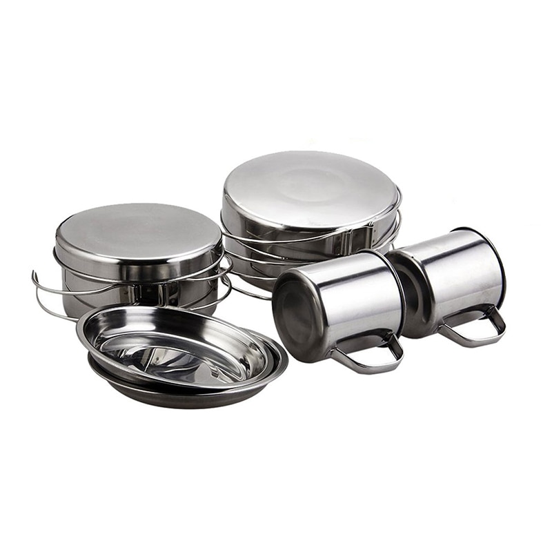 8Pcs/Set Backpacking Camping Cookware Hiking Cookw... – Grandado