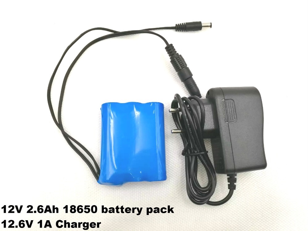 12 V 2600 mAh 18650 li-ion Battery pack CCTV Camer... – Grandado