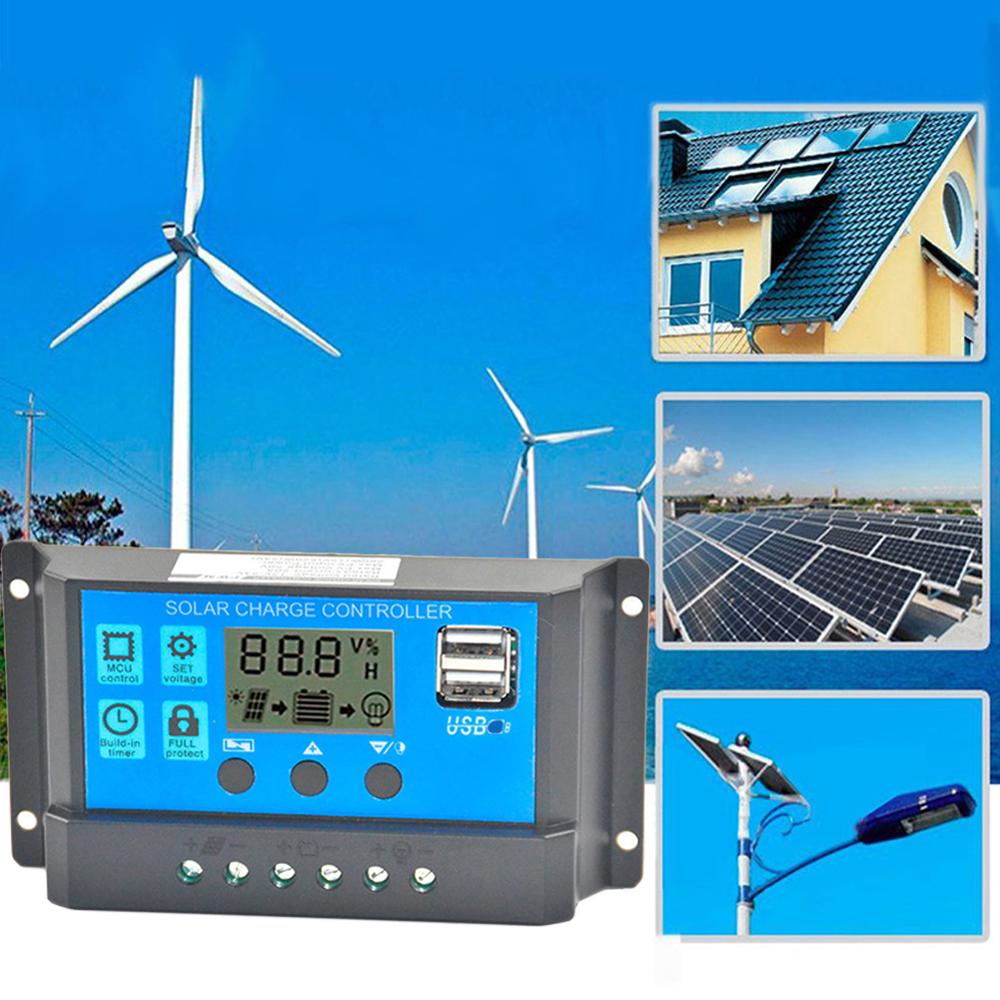 60a 12v/24v solcelle lader kontroller batteriregul... – Grandado
