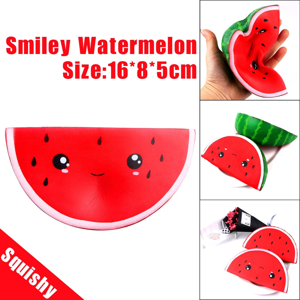 Squeeze soft Squishy Cute Smiley Watermelon Cream ... – Grandado