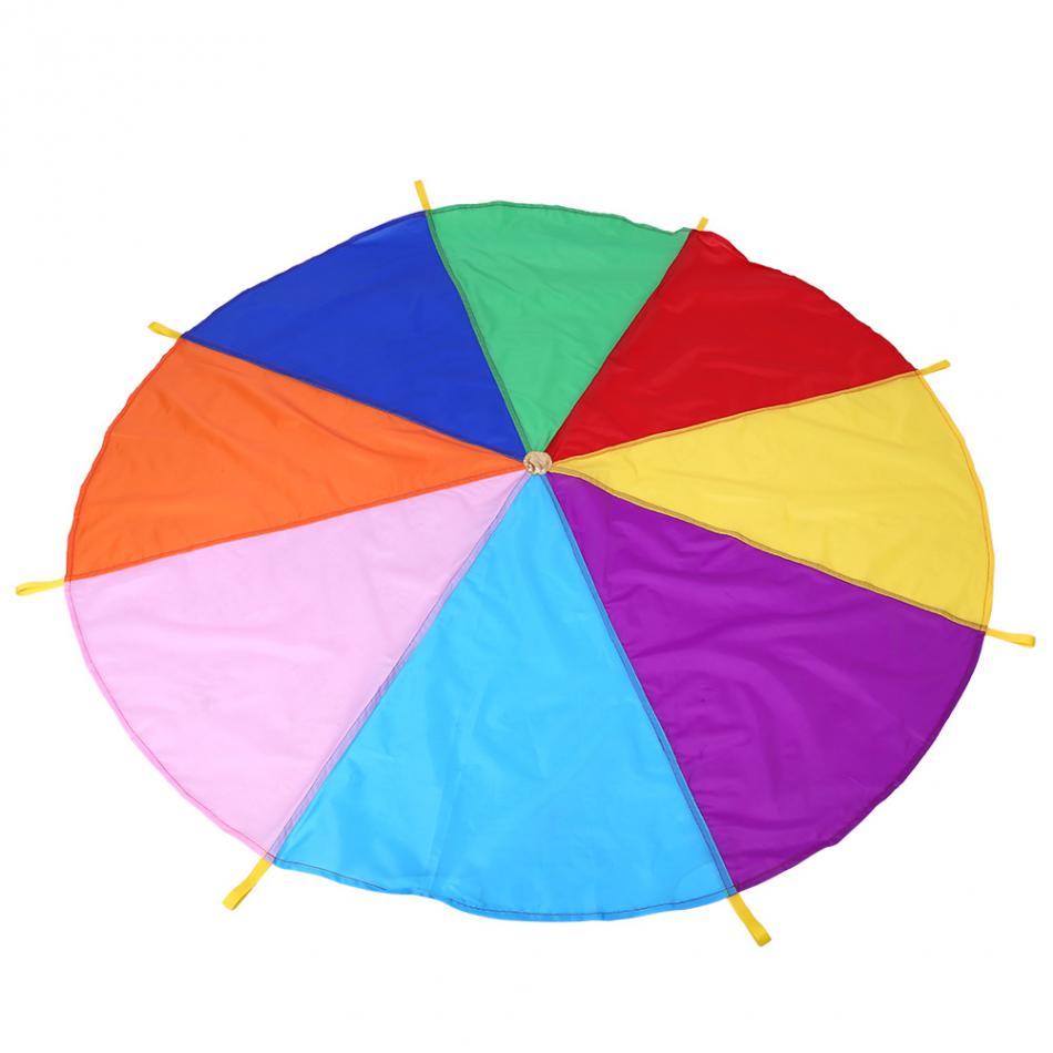 2M Kids Play Multi-Color Rainbow Parachute Oxford ... – Vicedeal