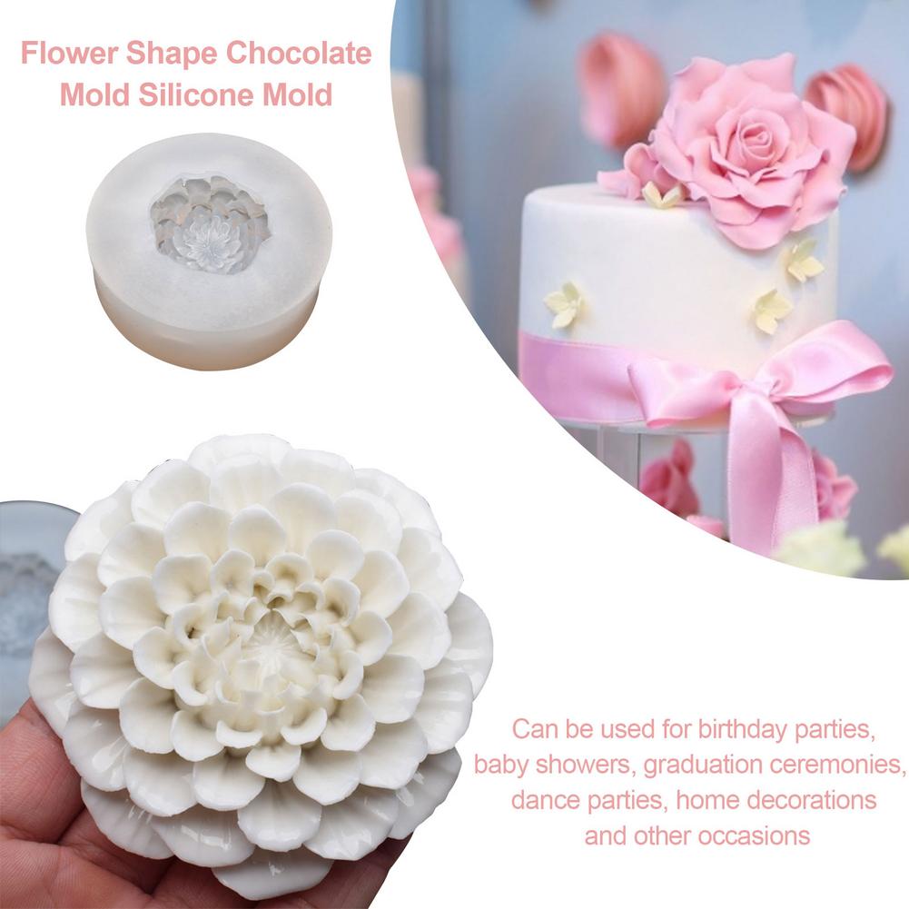Dahlia Flower Silicone Mold 3D Craft Soap Resin Cl... – Vicedeal
