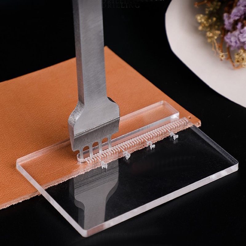 1pc With Scale Acrylic Plate DIY Hand Perforated R... – Grandado