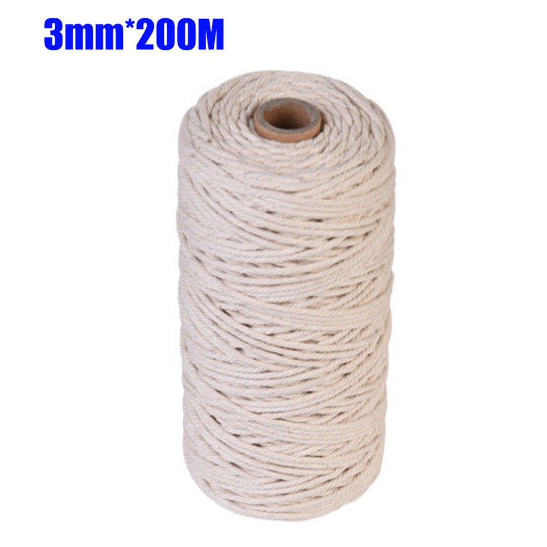 1pcs 2/3/4/5/6mm Cotton Beige Macrame Rope Tapestr... – Grandado