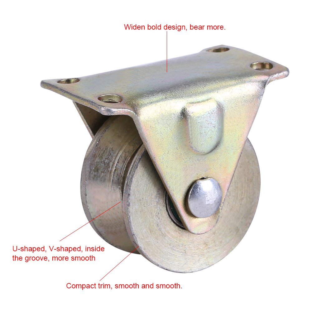 2pcs 2inch V Type Wheel Track Rail With Bracket Sl... – Grandado