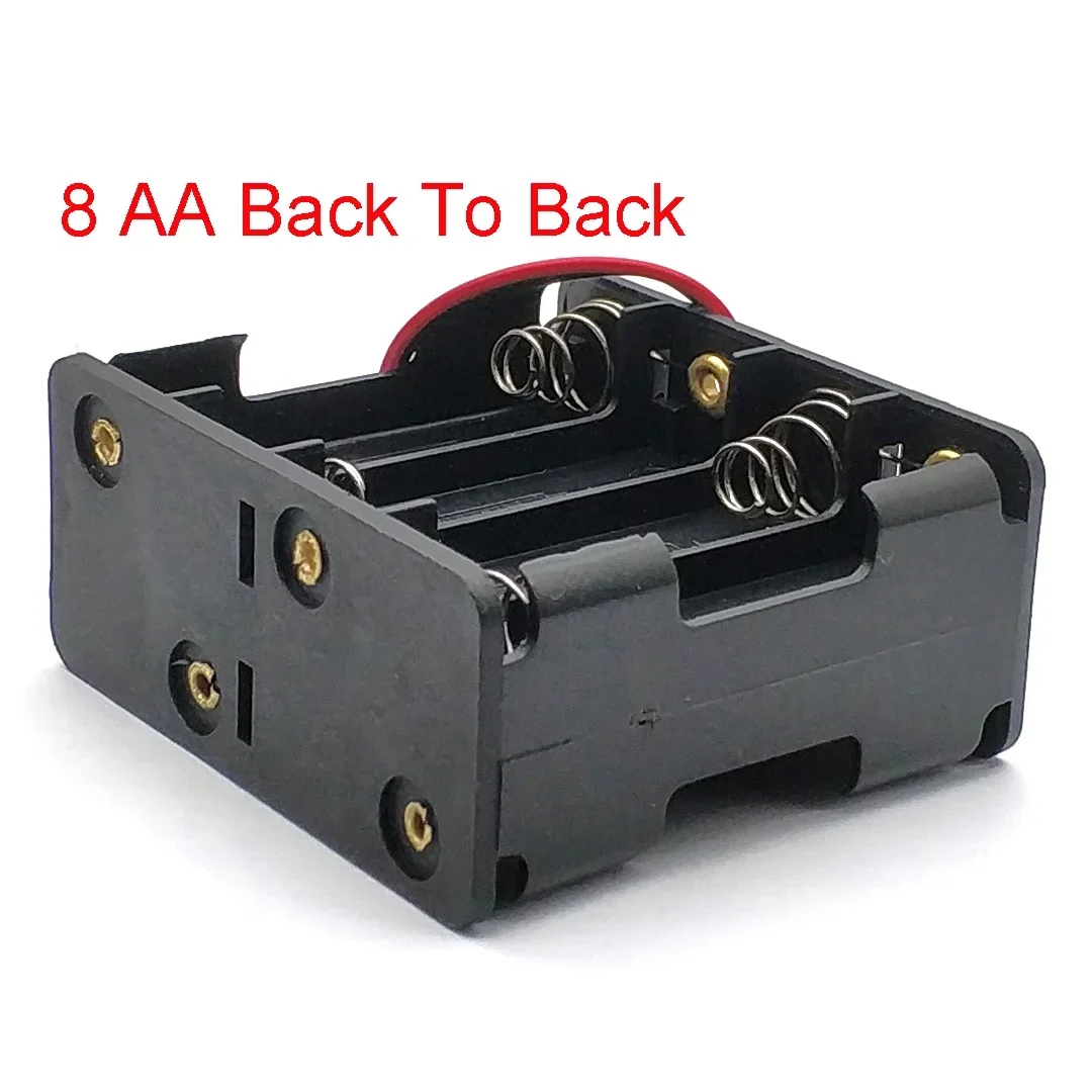 Black Plastic 4X 6X 8X 10X AA Battery Storage Case... – Grandado