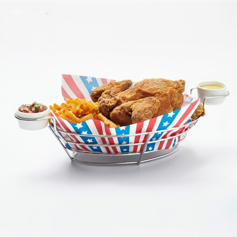 Panier de service de frites en acier | Plateau de ... – Grandado