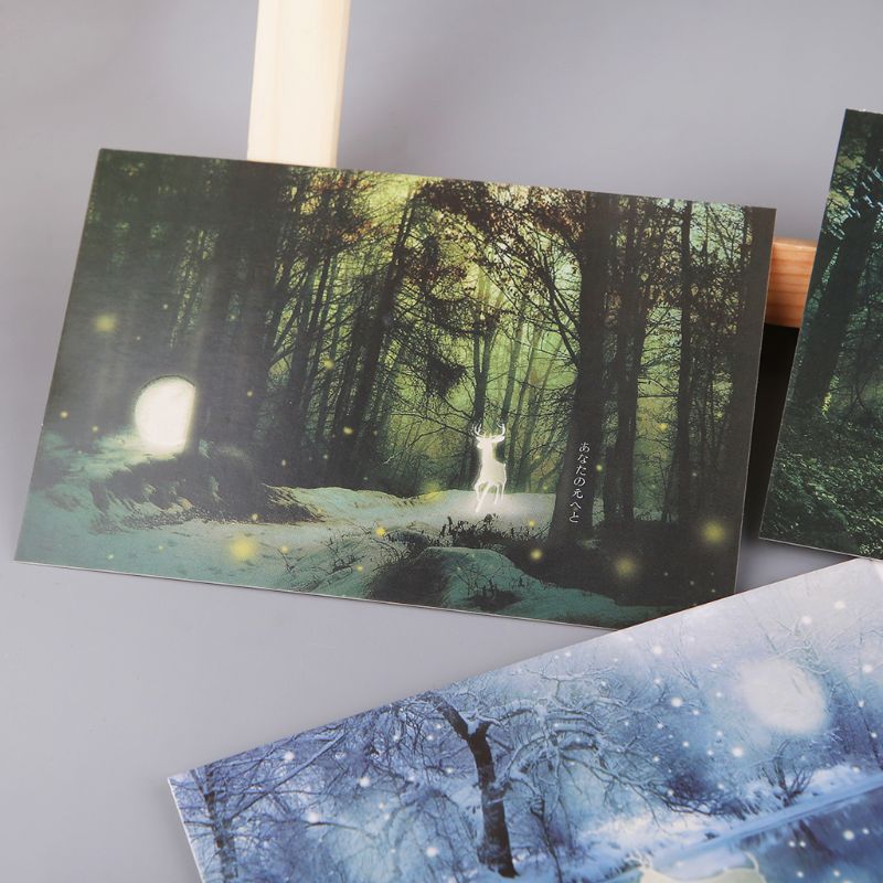 30pcs Vintage Luminous Postcard Glow In The Dark F... – Vicedeal