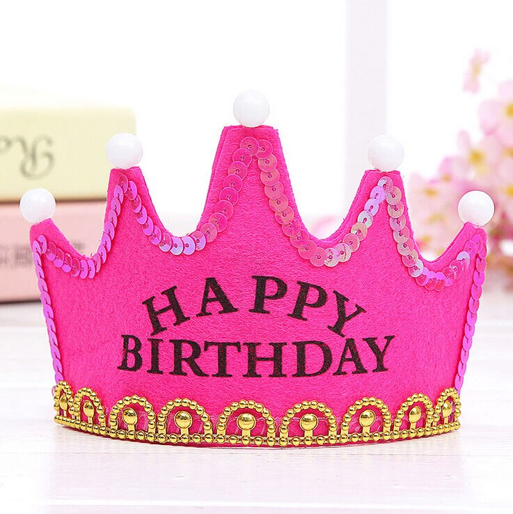 Boys Girls Baby Kids Princess King LED Crown Happy... – Vicedeal