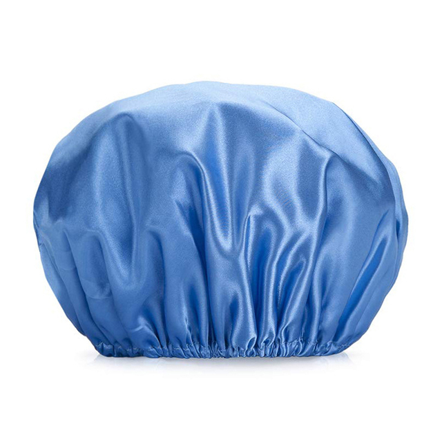 Double-Layer Waterdichte Douche Cap Effen Kleur He... – Vicedeal