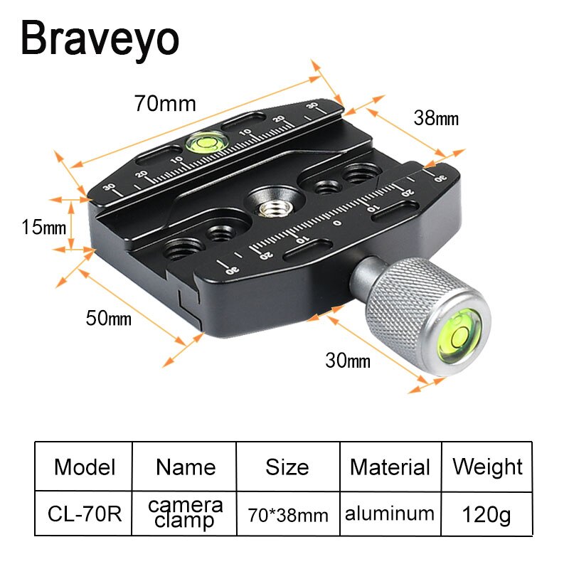 Camera Clamp Quick Release Plate Clamp Tripod Moun... – Grandado