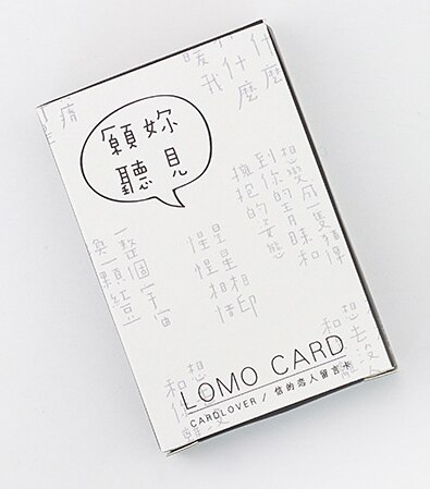 52mmx80mm listen word paper lomo card – Grandado