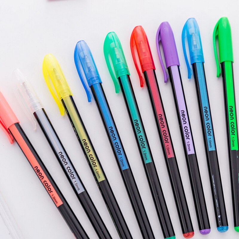16 pcs/lot neon color pen highlight marker pen kaw... – Grandado