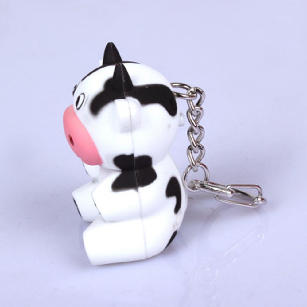 Little Cartoon Cow Animal LED Key Ring with Sound ... – Grandado