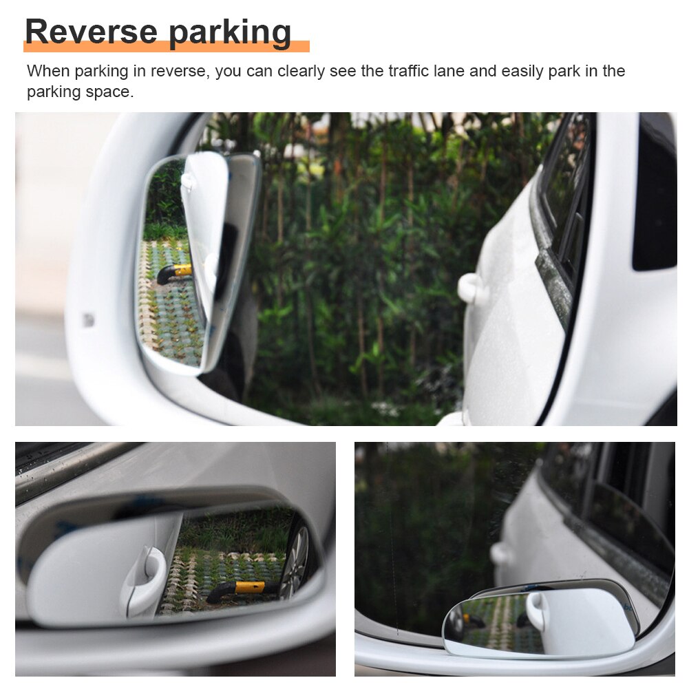 2pcs Car Mirror 360 Degree Wide Angle Convex Blind... – Vicedeal