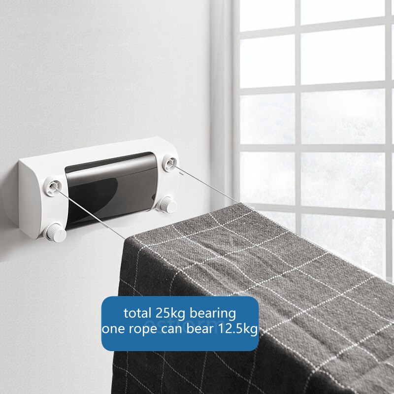 4.2M invisible Retractable Clothesline Indoor Wall... – Grandado