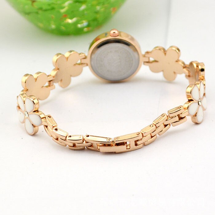 Daisies Flower Rose Gold Bracelet Wrist Watch Wome... – Grandado