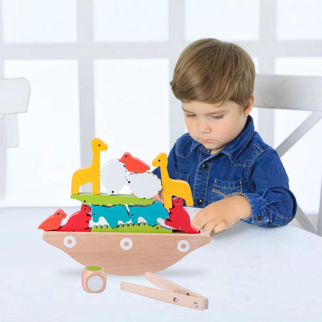 Cute Wooden Animal Balance Game Parent-Child Inter... – Grandado