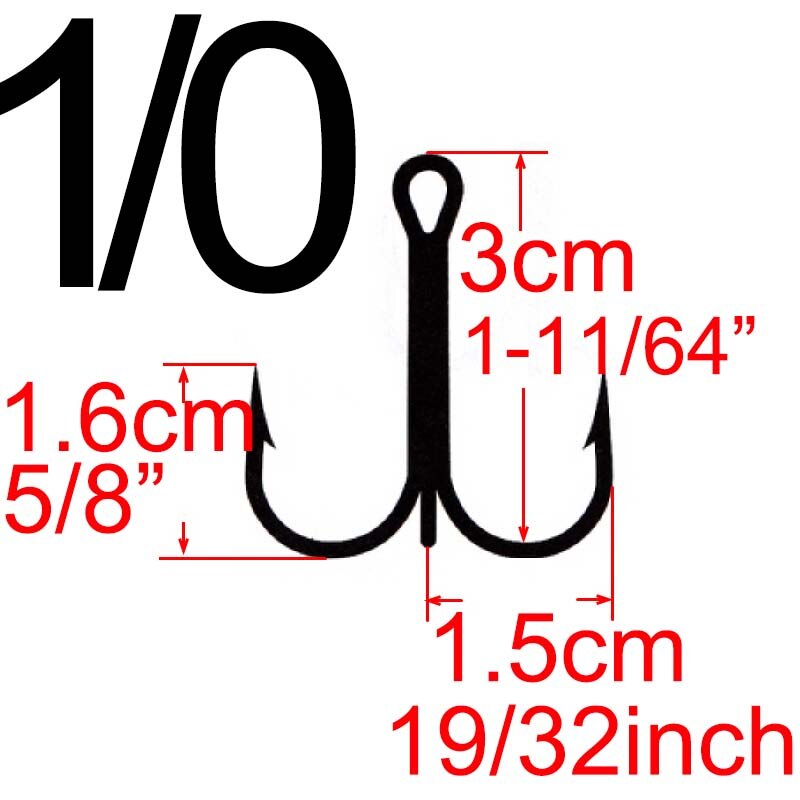 10 pcs Weedless Treble Hook Fishing Hook High Carb... – Grandado