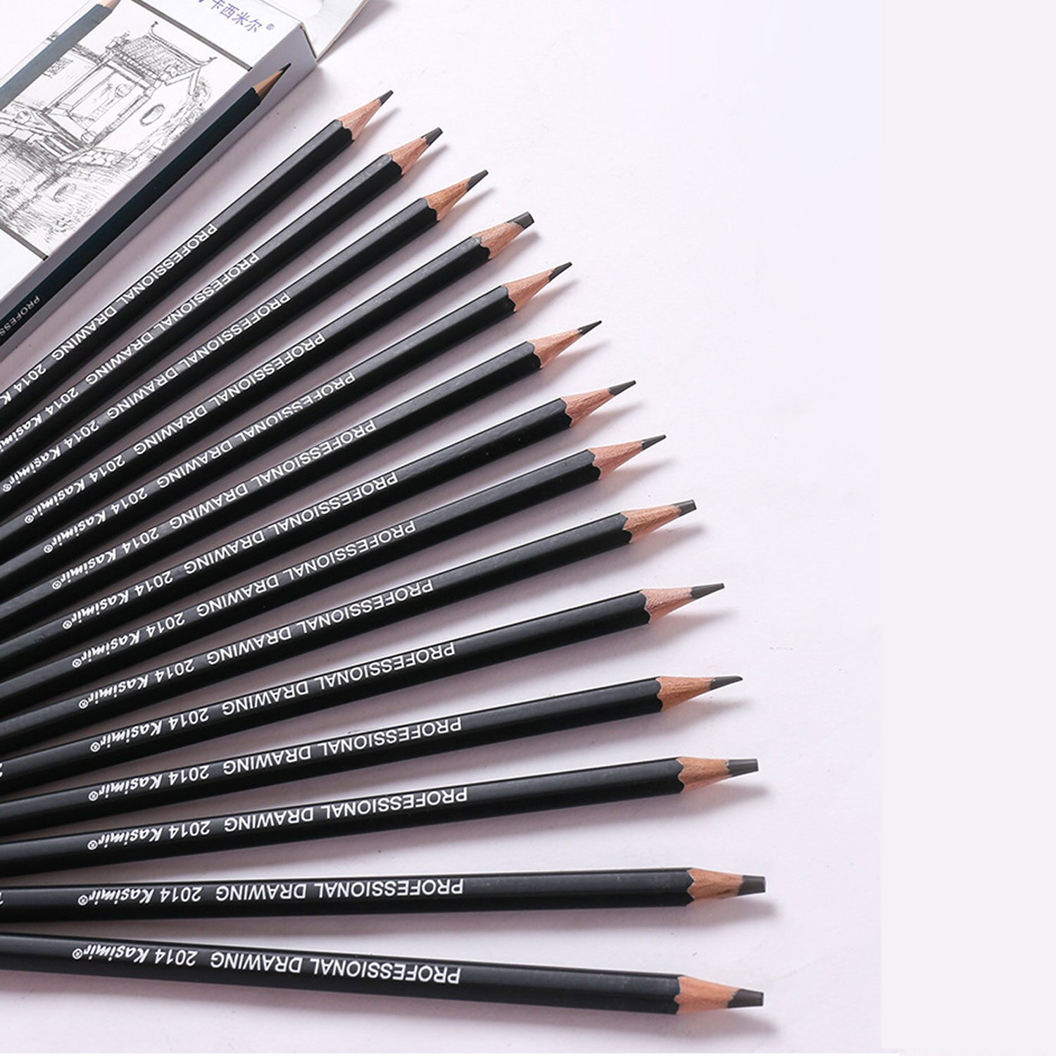 14pcs Sketch Pencils Set 6H-12B Art Sketching Draw... – Grandado