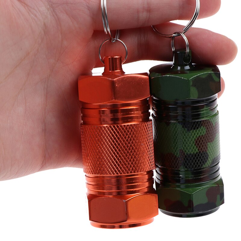 Waterproof Capsule Shape Aluminum Pill Case Keycha... – Grandado