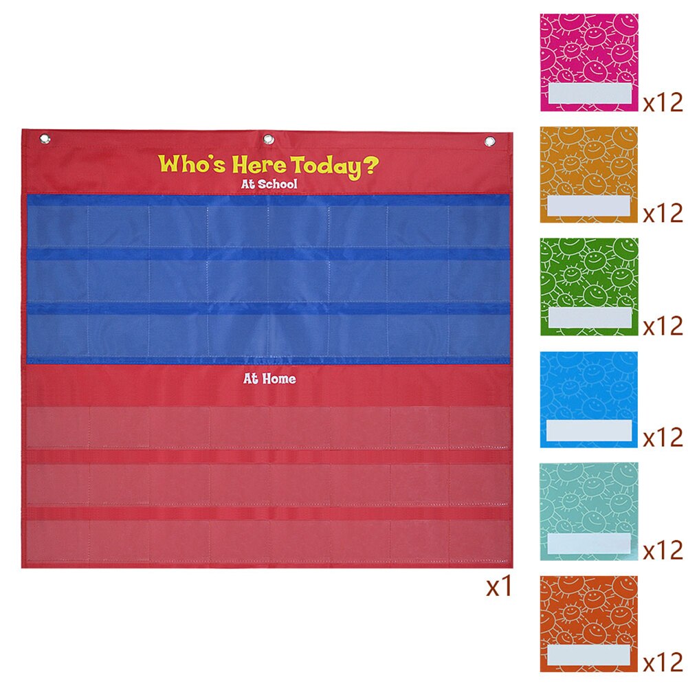 Attendance Pocket Chart Classroom Management Pocke... – Vicedeal
