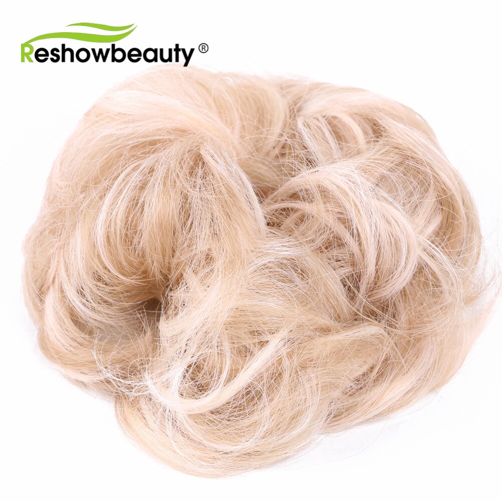 Synthetic Hair Scrunchie Flexible Women Hair Buns ... – Vicedeal