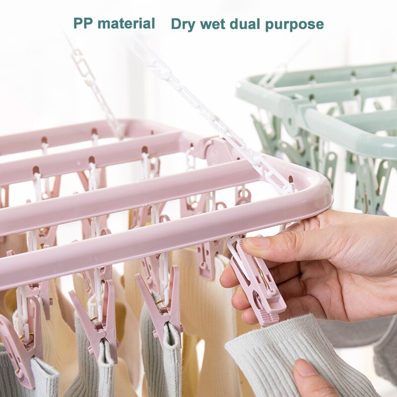 32 Clips Multi Purpose Clip Hanger Sock Underwear ... – Vicedeal