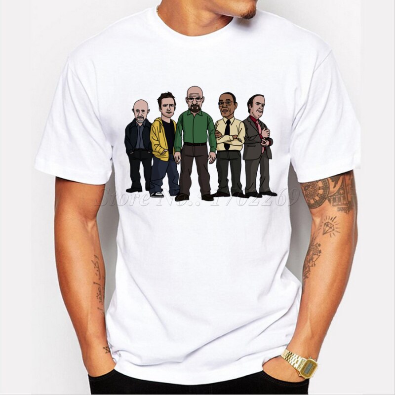 Hand Painted Breaking Bad Actor T-shirt Mens Hipst... – Vicedeal