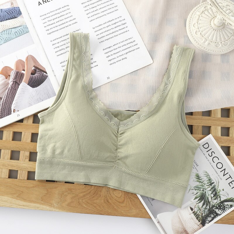 2022 Women Lace Tube Tops Seamless Fitness Bra Cro... – Grandado