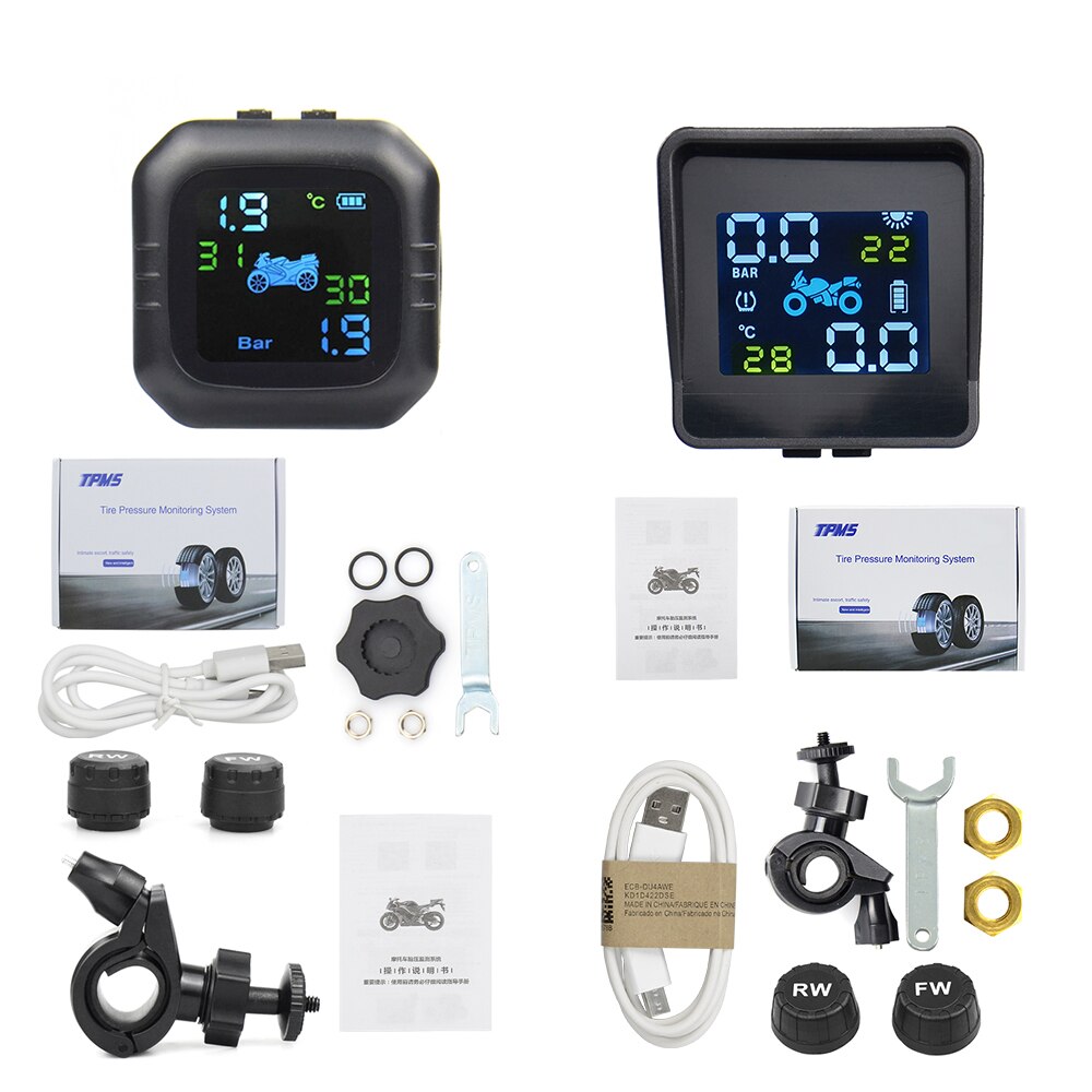 Motorcycle TPMS LCD Color Screen motorbike Tire Pr... – Grandado