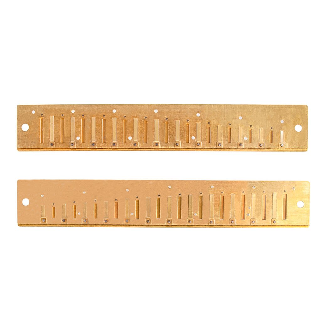 Harmonica Reed Plates 10/24 Reeds Brass Cover Plat... – Vicedeal