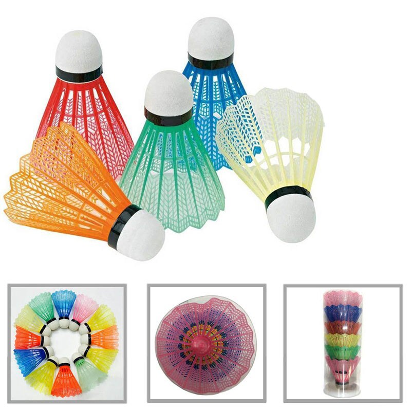 Badminton Shuttlecock Ball Game Outdoor 6PCS Color... – Grandado
