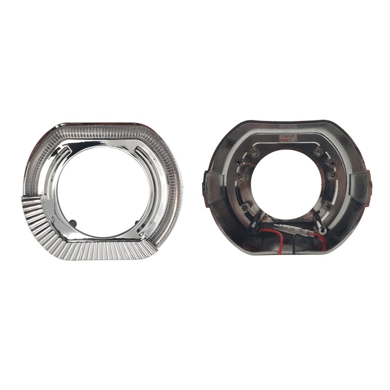 C shape Square Angel Eye Halo Integrated Bezel Shr... – Grandado