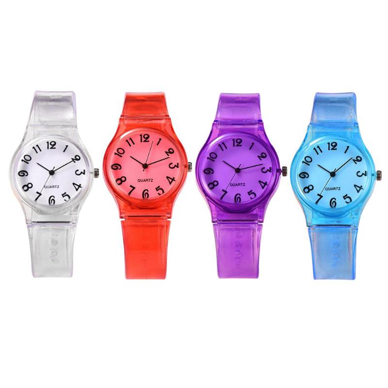 Kids Watches Lovely Cute Pure Color Silicone Rubbe... – Vicedeal