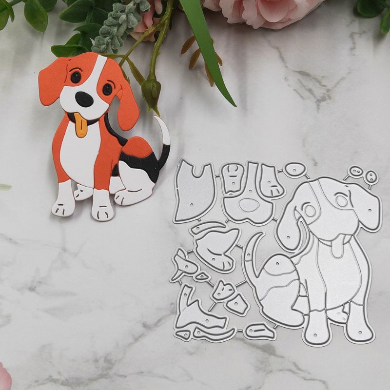 Schattige hond metalen snijmallen sjabloon scrapbo... – Vicedeal