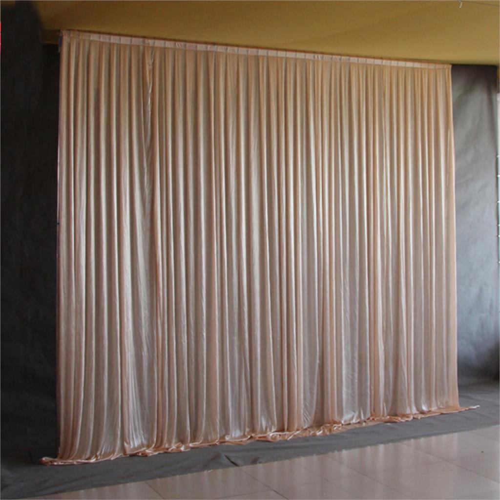 Silk Sheer Drapes Panels Hanging Curtains Party Ba... – Grandado