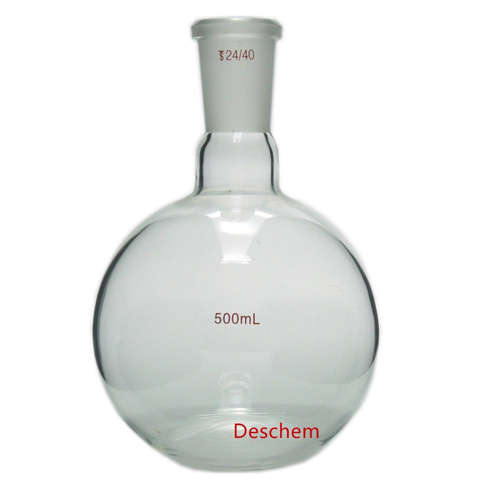 500ml,24/40,1-neck,Round Bottom Glass Flask,Single... – Grandado