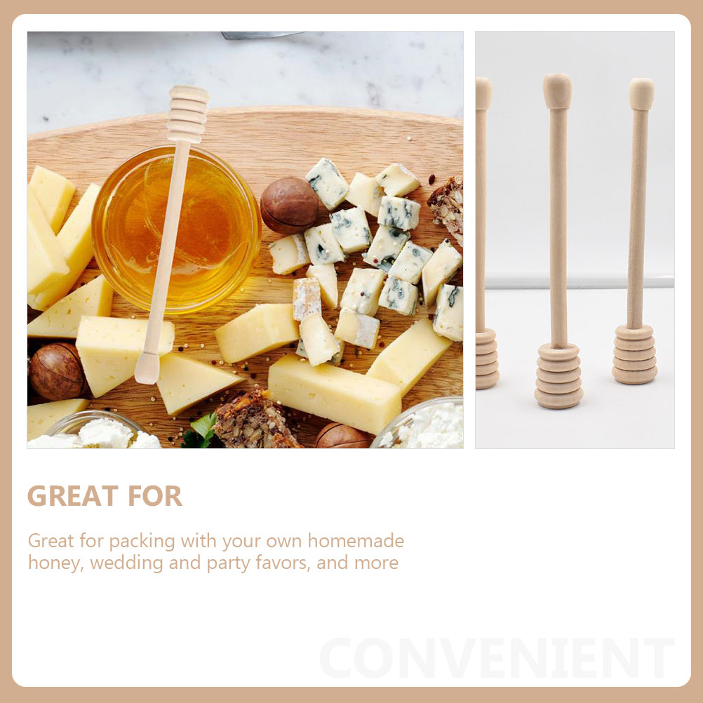 20Pcs Simple Honey Sticks Honey Whisking Rods Hous... – Grandado