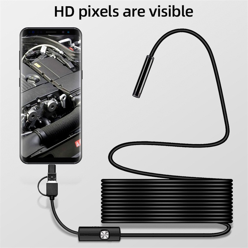 KERUI 7mm Flexible Mini Camera 3-in-1 Endoscope Ca... – Grandado