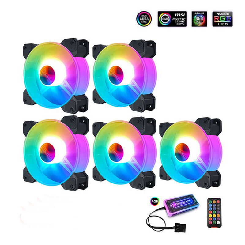 Computer Case Fan RGB Fans Adjustable Colorful Lam... – Grandado