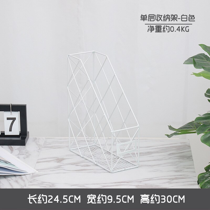 Nordic Iron Storage Shelf Desktop Books And Magazi... – Vicedeal